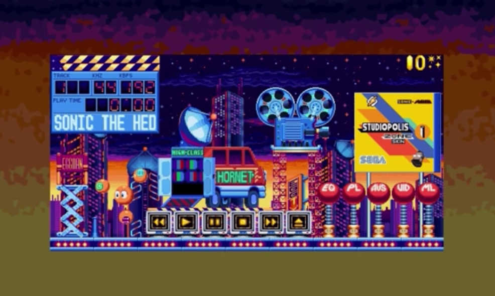 Fan creates Sonic Mania Studiopolis Zone Winamp skin » SEGAbits - #1 ...
