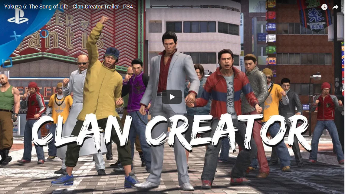 Yakuza 6 reveals in-game clan creator for real yakuza action » SEGAbits ...