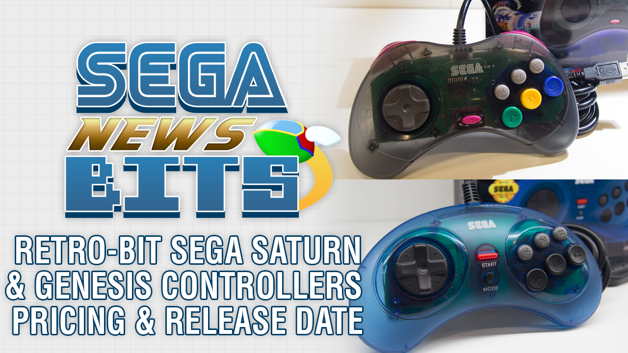 SEGA News Bits: Retro-Bit SEGA Saturn & Genesis Controllers Price ...