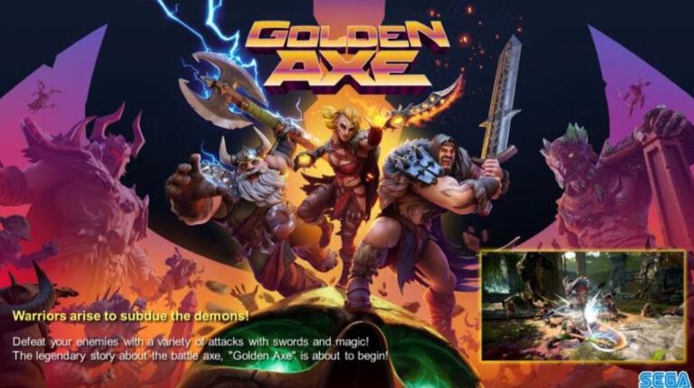 Key art revealed for upcoming 3D Golden Axe game showcasing main ...