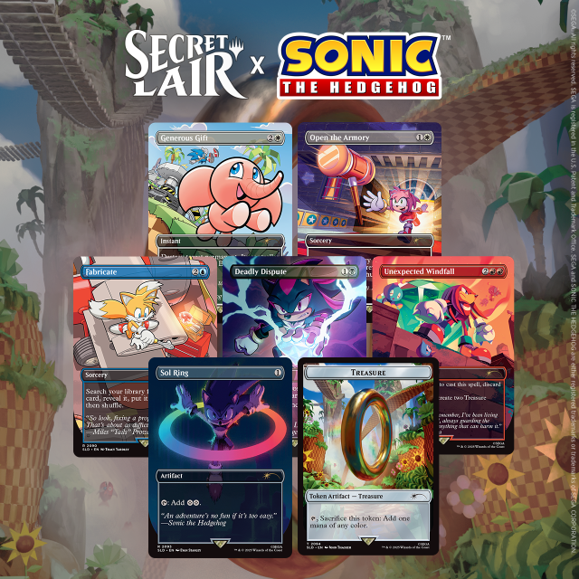 Hasbro Announces MAGIC: THE GATHERING SECRET LAIR x SONIC THE HEDGEHOG ...